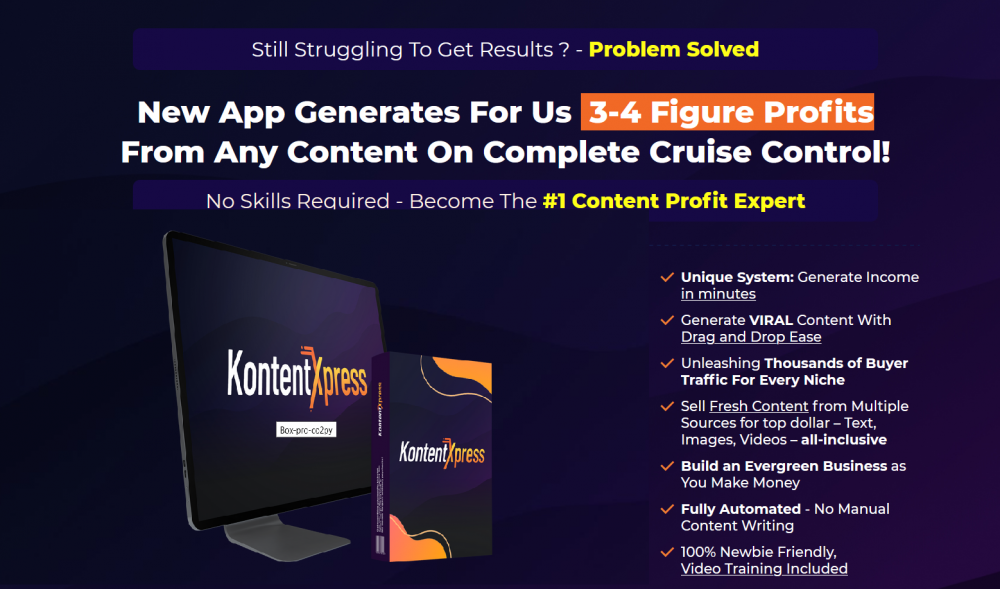 Kontent Xpress Software Full Review | SOFTWARE REVIEW & COURSE