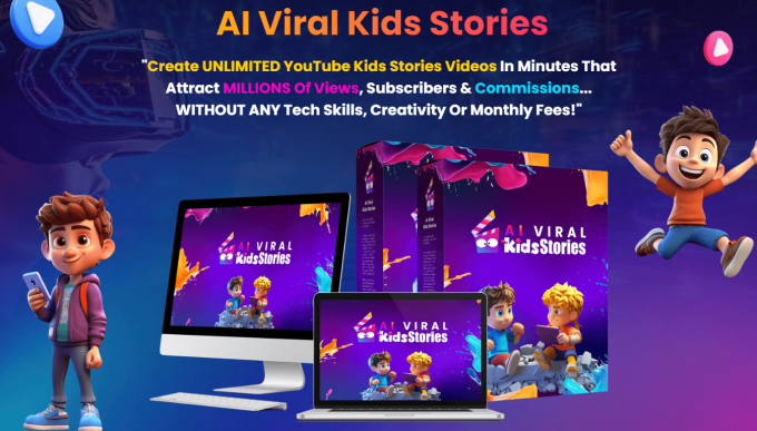AI Viral Kids Stories App : YouTube Kids Story Videos Maker