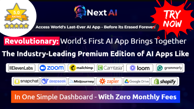 NextAI Review 2025 : All-In-One AI Apps In In One Dashboard